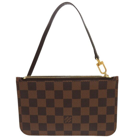 Louis Vuitton | Bags | Louis Vuitton Neverfull Pouch Damier Brown Lv ...
